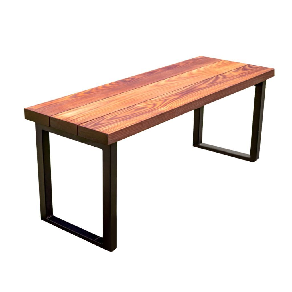 Thermory Bench - Matrix Metalworks - Las Vegas Custom Metal Fabrication