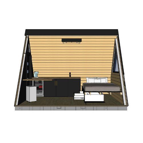 10x14 A Frame Cabin | Tiny House | Matrix Tiny Homes Las Vegas