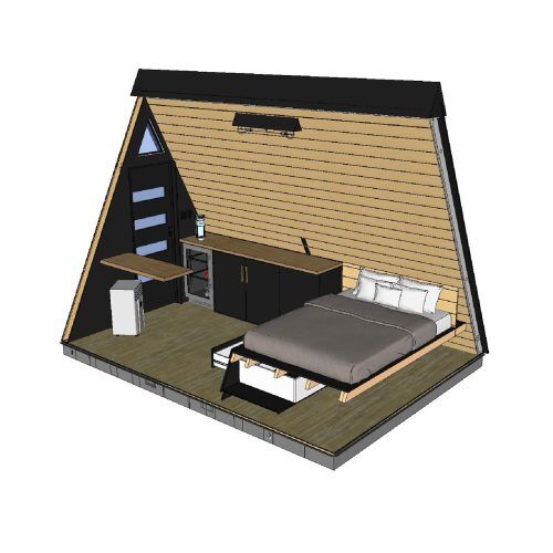 10x14 A Frame Cabin | Tiny House | Matrix Tiny Homes Las Vegas